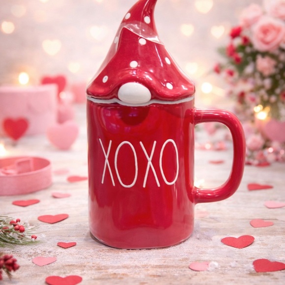 Rae Dunn | Holiday | New Rae Dunn Adorable Red Xoxo Mug With Gnome ...